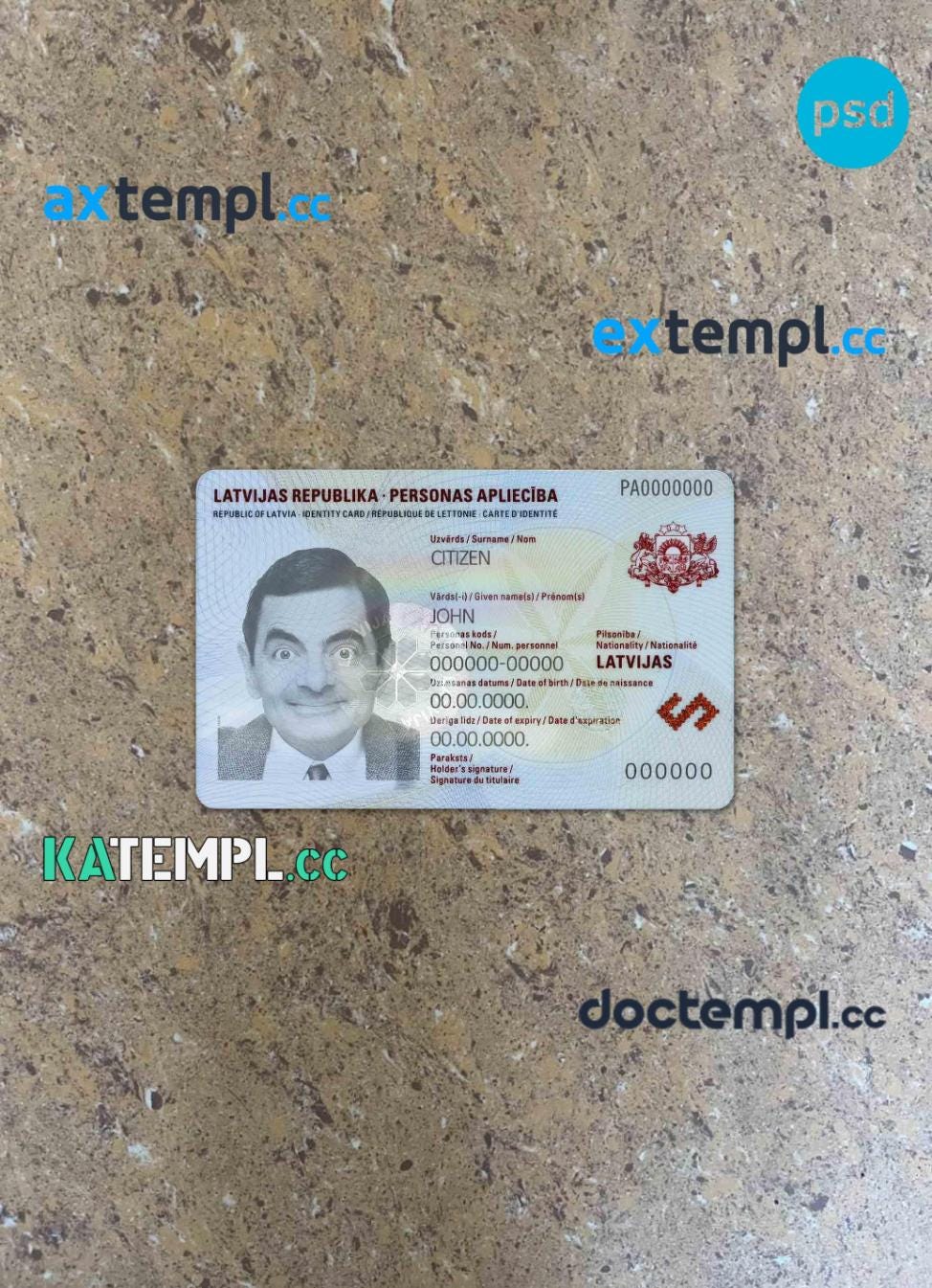Mexico Id Card Editable Psds Scan And Photo Realistic Snapshot 2 In 1