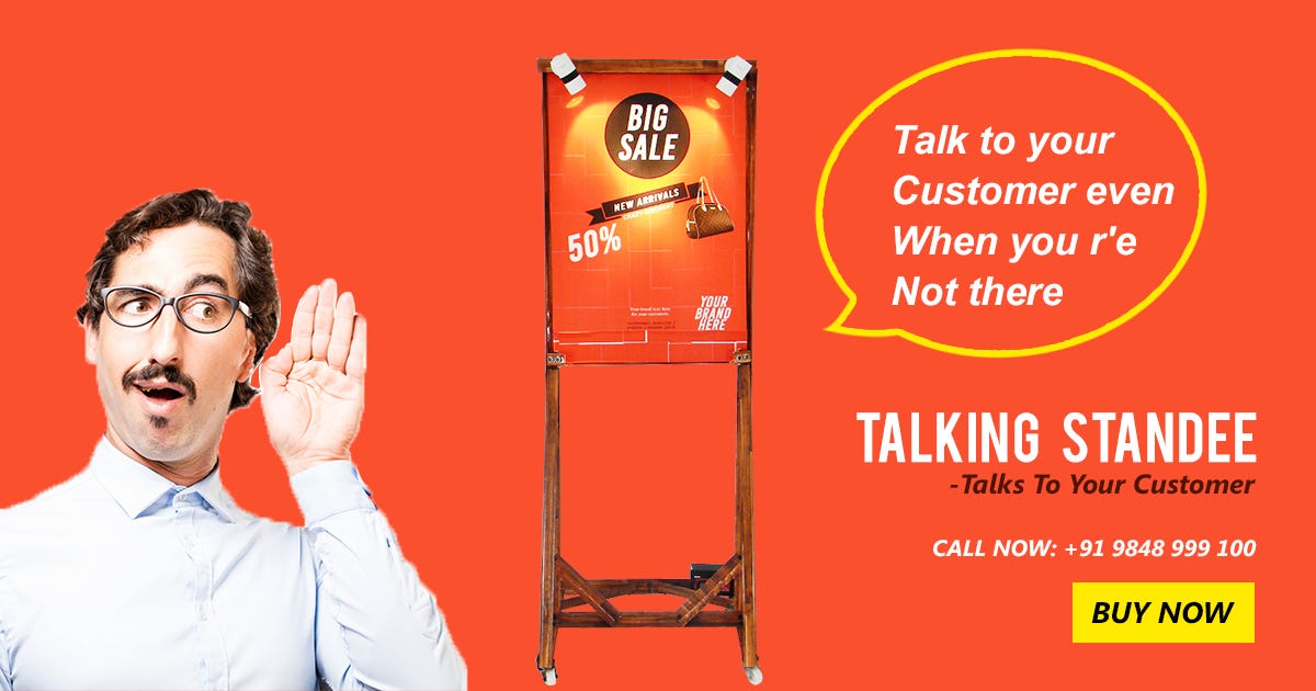 Talking Standee — Marketing Product | by WindowSquare | Medium