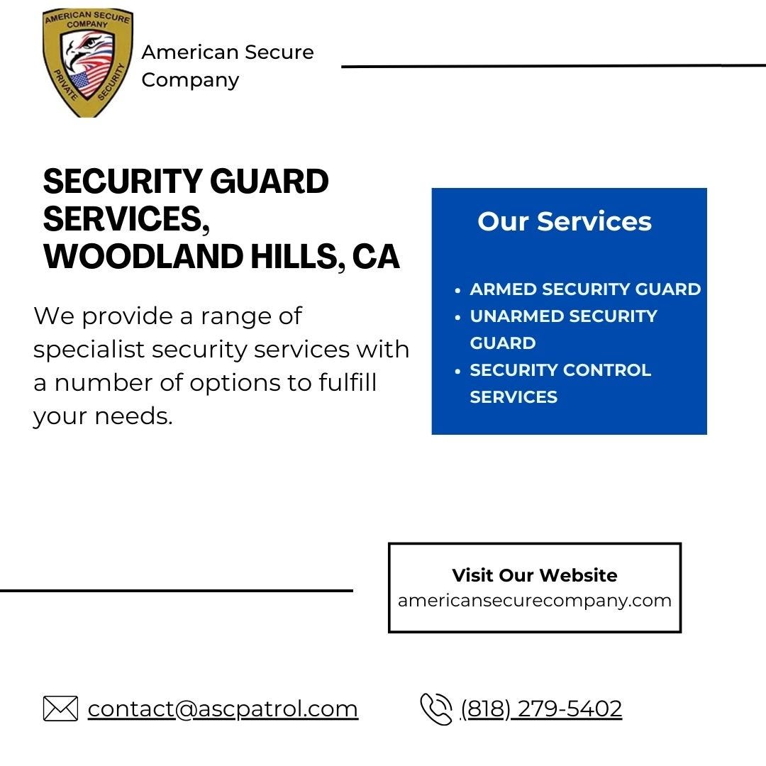 Why Do Security Guard Services Matter in Los Angeles? | by American ...