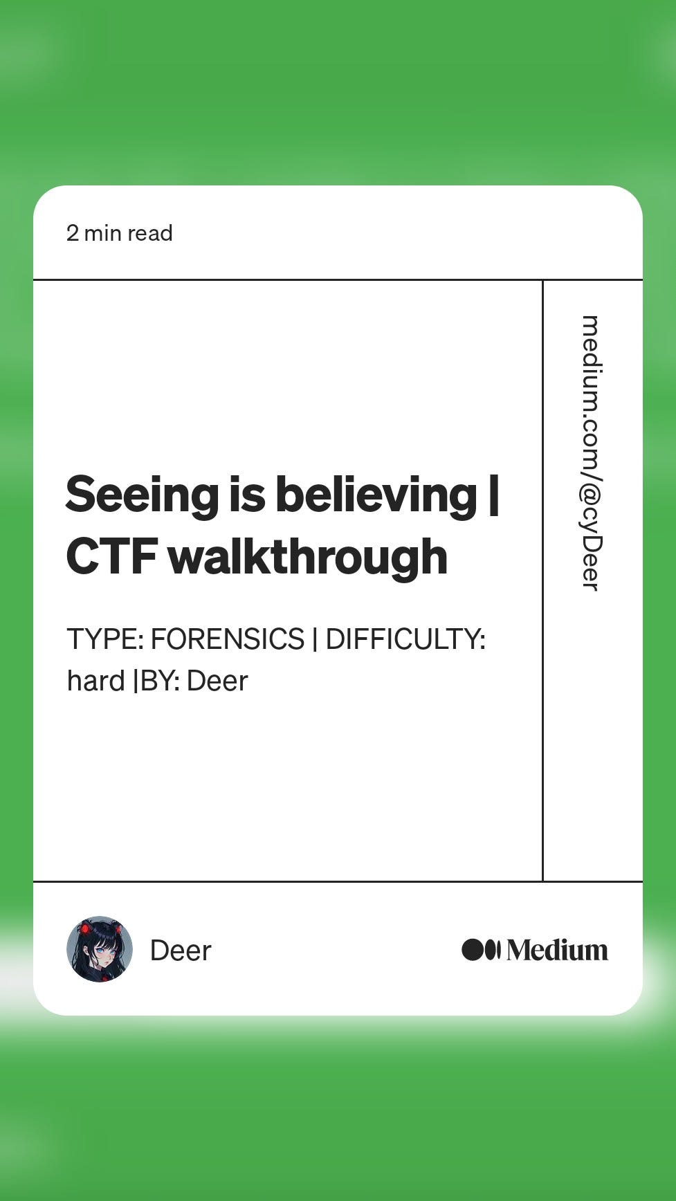 Corrupted File Ctf Walkthrough Type Forensics Difficulty Hard By… By Deer Medium