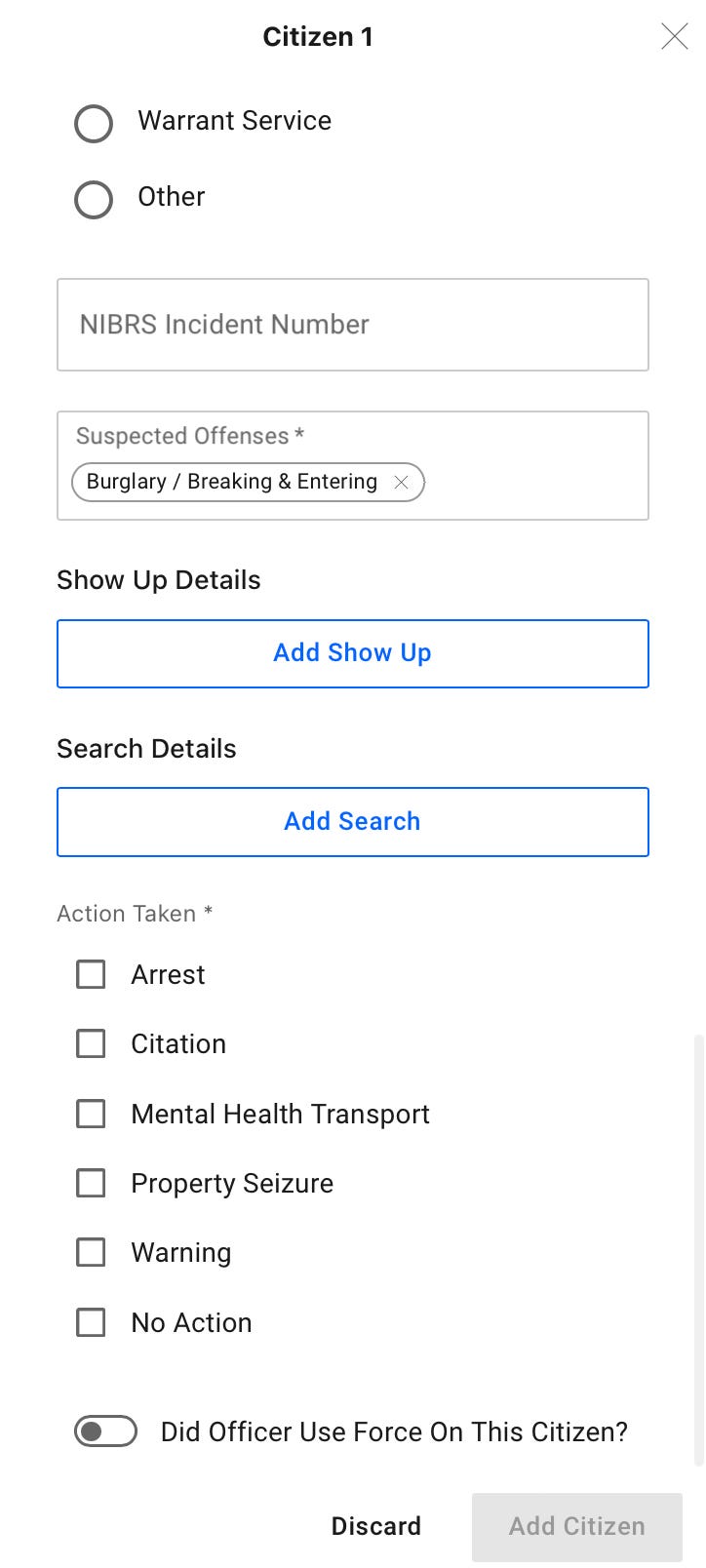 CitizenContact v1.6.1 | Use of Force | by The SmartForce® Team | Medium