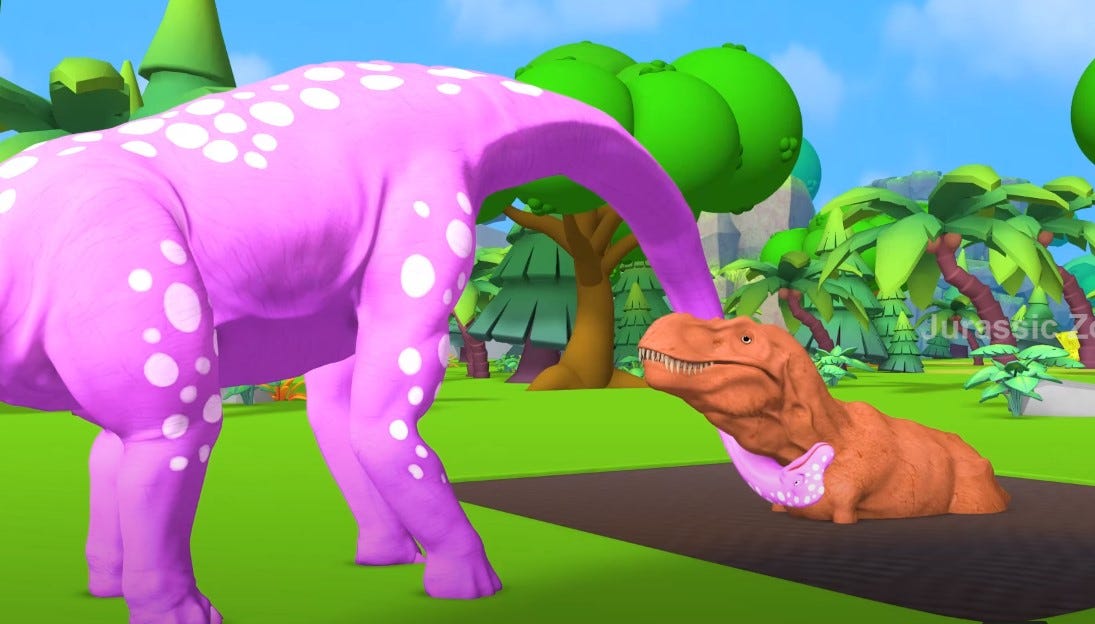 Epic Dinosaur Battle: T Rex and Long Neck Brachiosaur with War Cannons ...