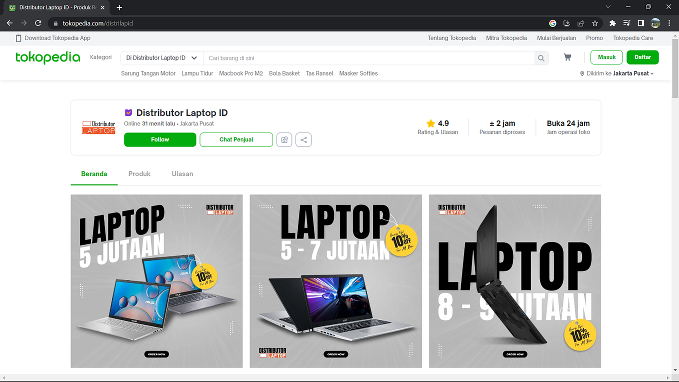 Scrape “tokopedia.com” API with Python Part 1: scrape an query | by Ramzi Daffa | Medium