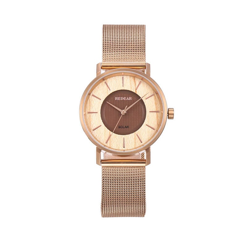 STAINLESS STEEL ROSE GOLD MINIMALIST WATCH - shijinwatch - Medium