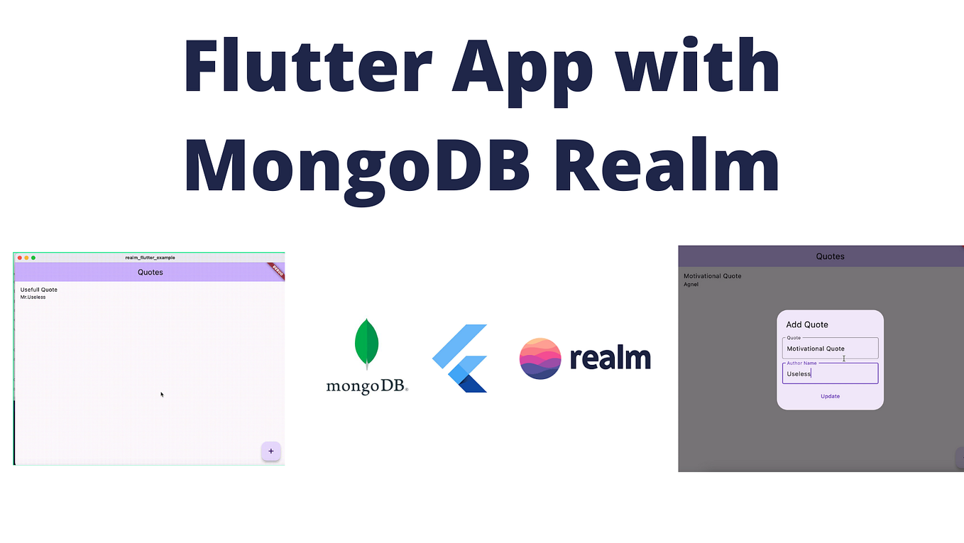 MongoDB with Flutter. MongoDB integration in Flutter with… | by Harshvardhan Shinde | Level Up ...
