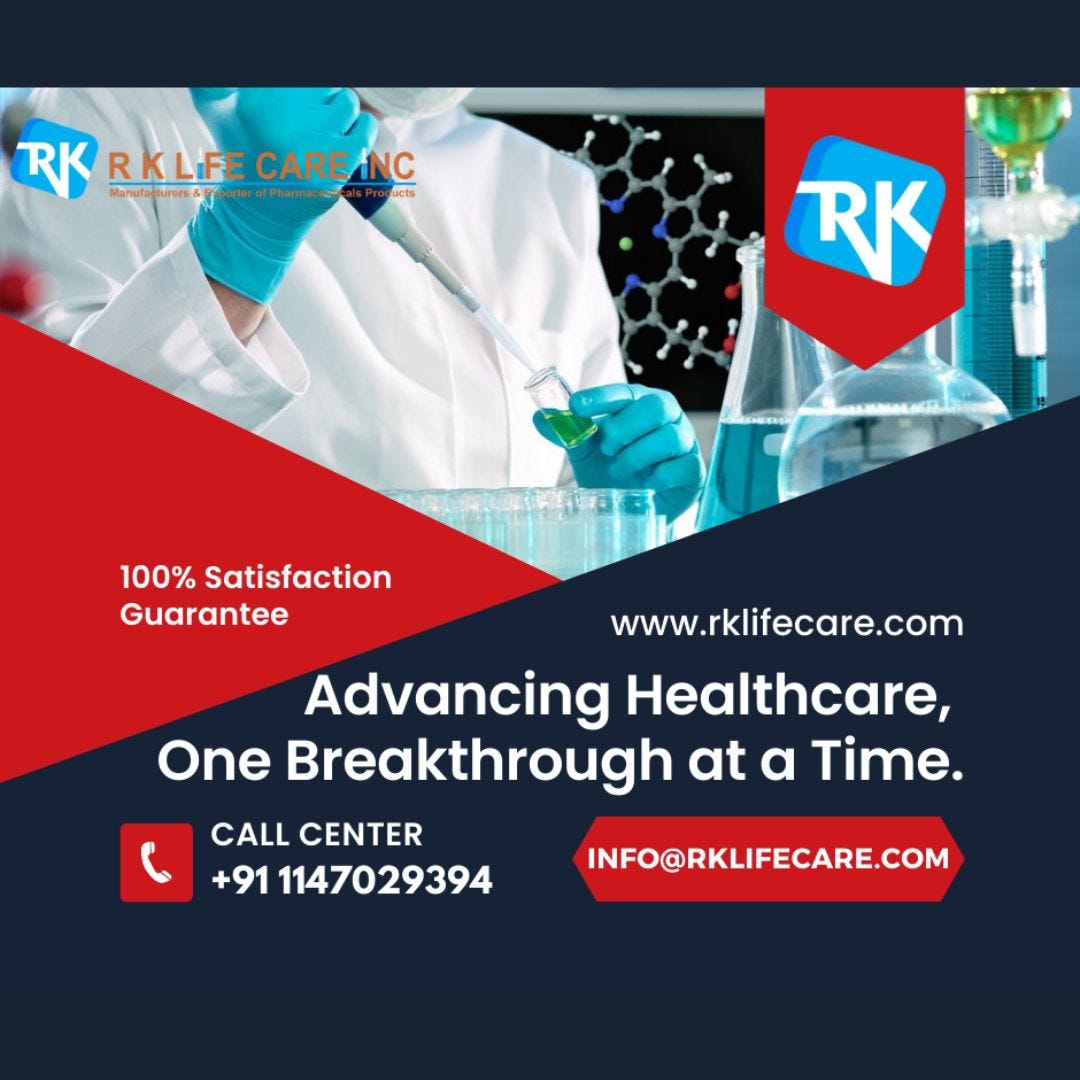 Driven by a mission to improve and save lives, RK Life Care Pharmaceutical Companies excels in ...