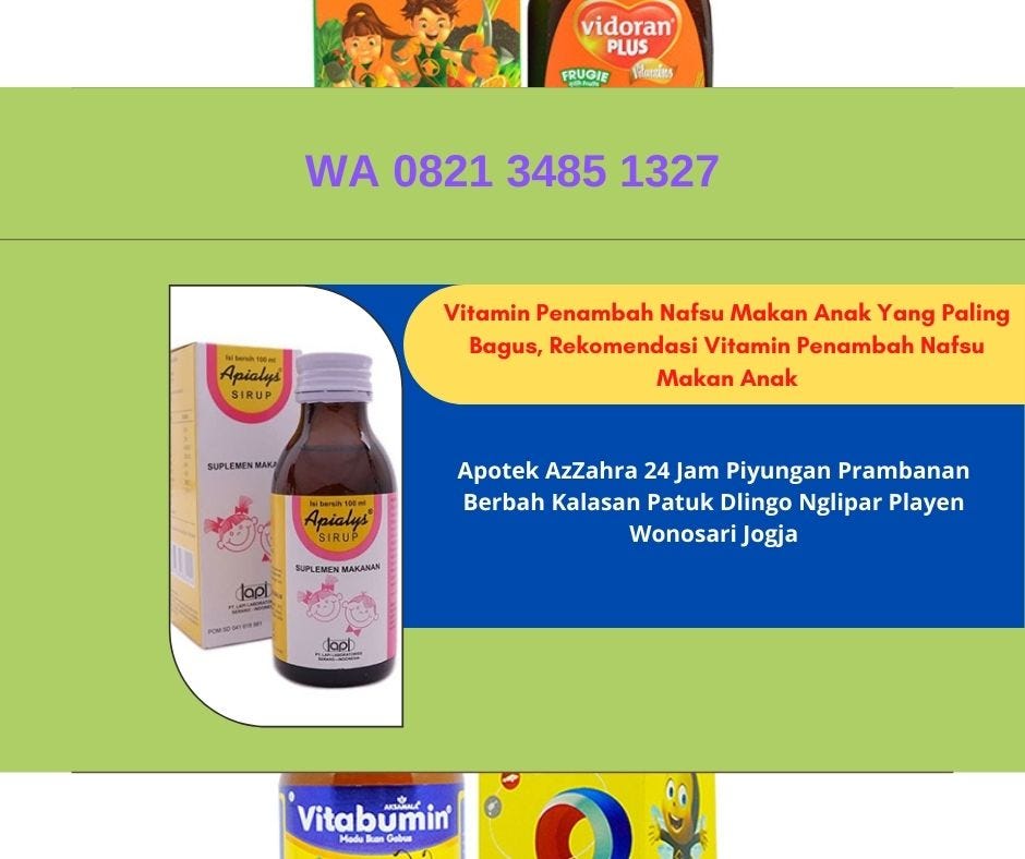 Produk Asli, Vitamin Untuk Anak, Suplemen Anak Tumbuh Kembang Optimal ...