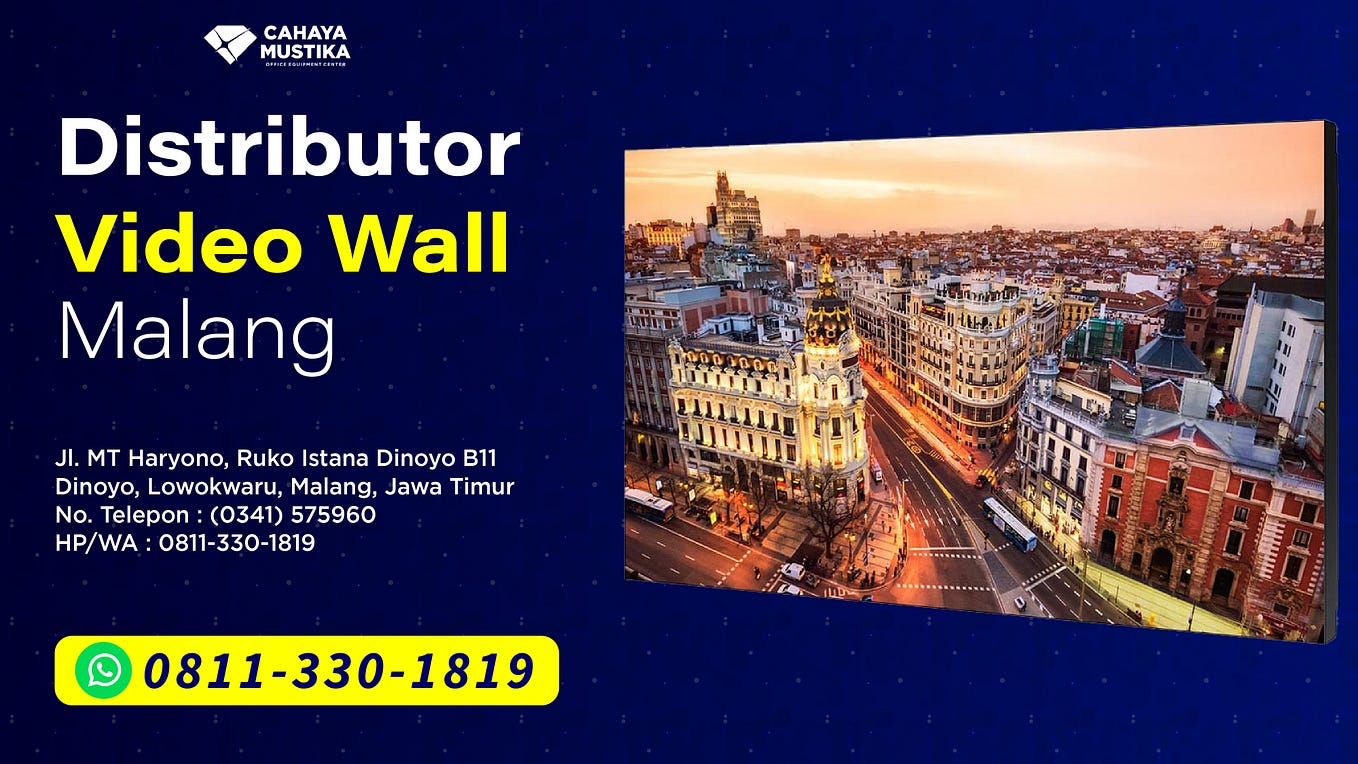 WA 0811 330 1819, Distributor Video Wall Murah Malang | by ...