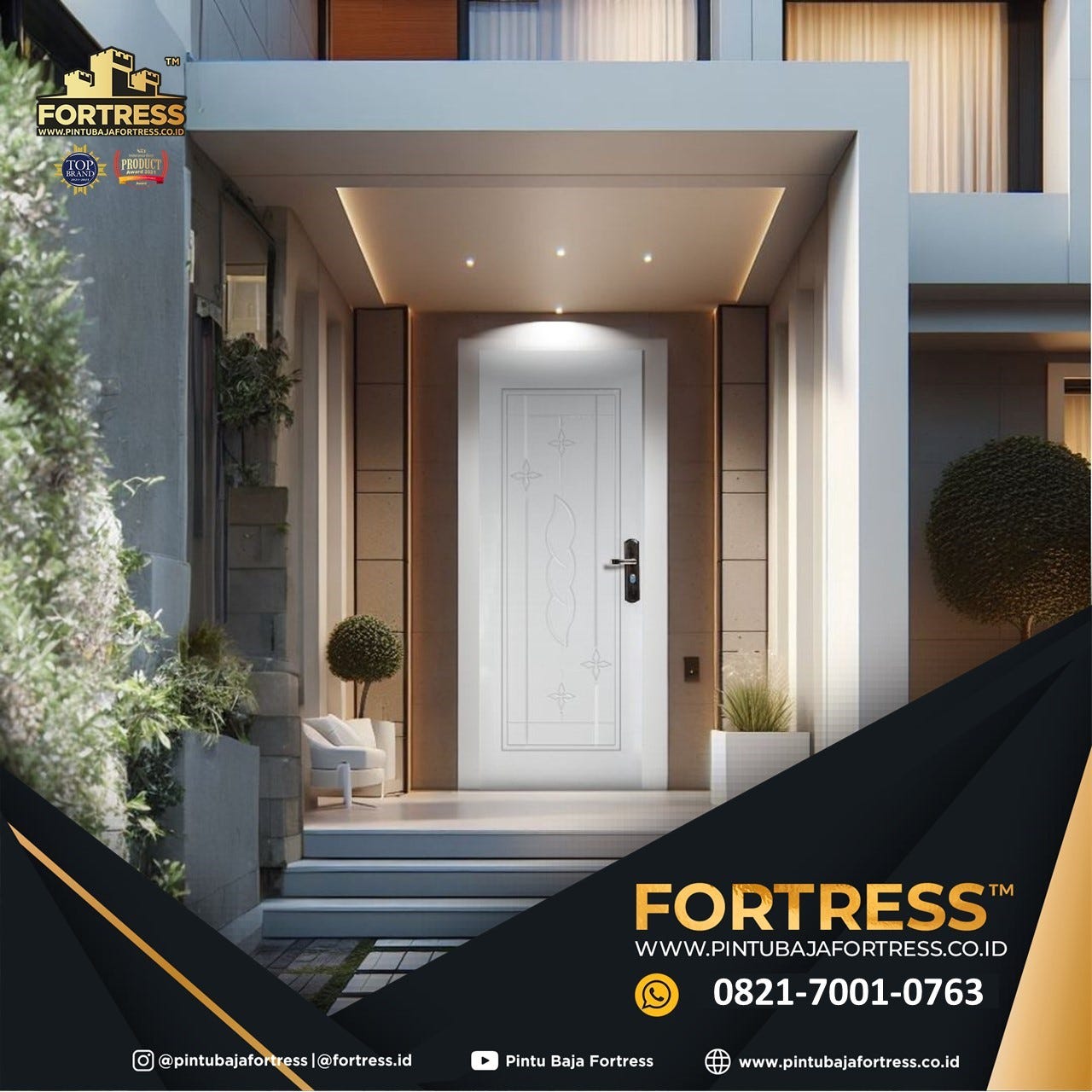 ESTETIK..!! WA 0821 7001 0763 (FORTRESS) Workshop Pintu Rumah Minimalis ...