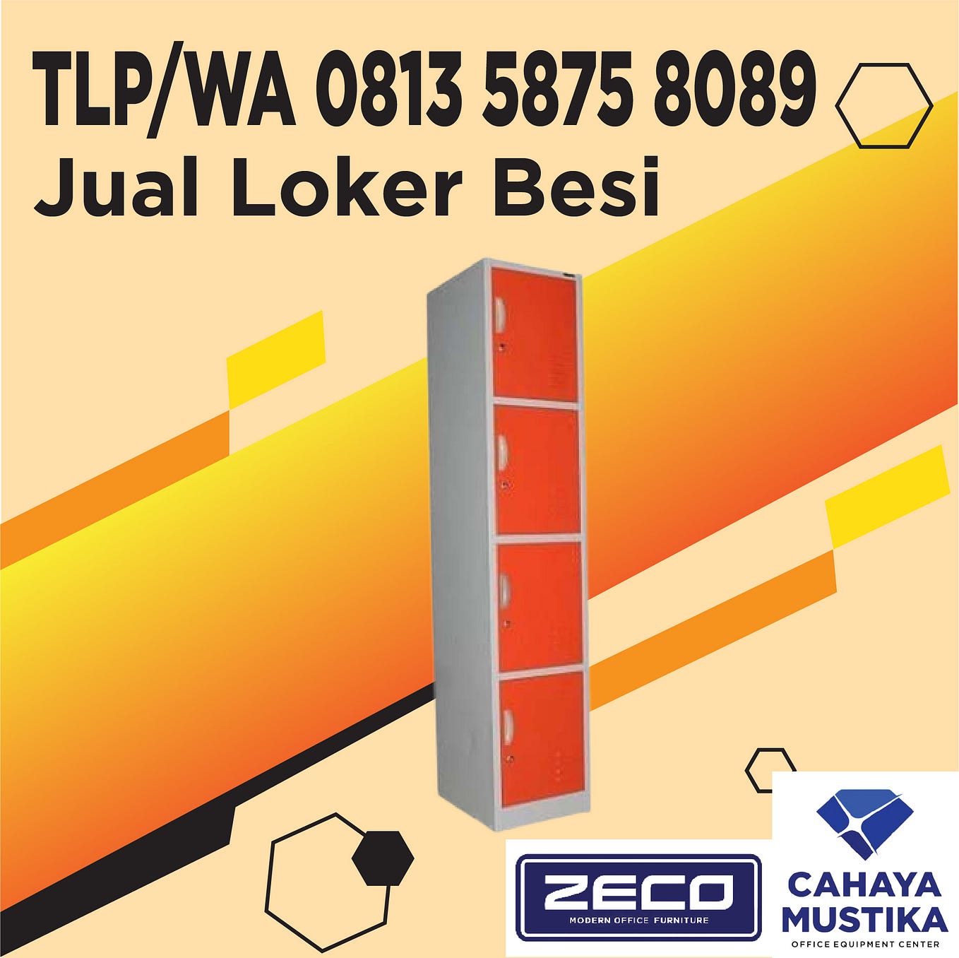 WA 0813–5875–8089, Distributor Locker Besi Satu Pintu Zeco Surabaya ...