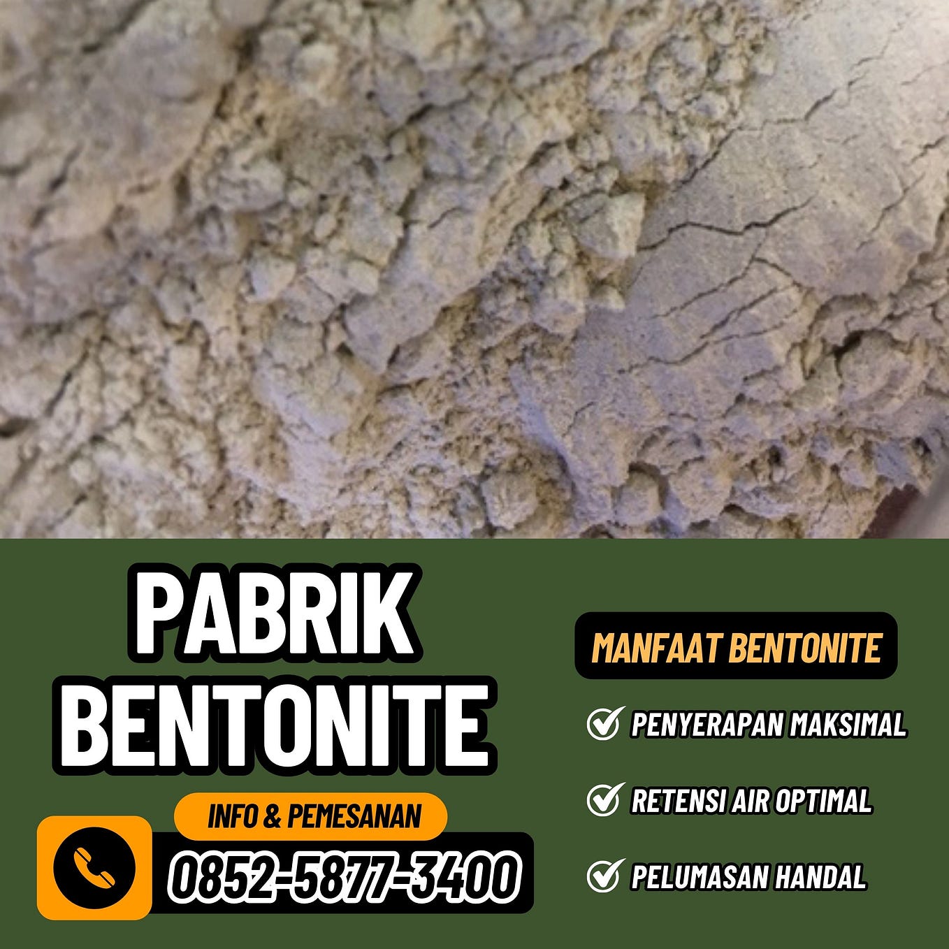 BEST QUALITY!! WA 0852–5877–3400, Pabrik Bentonite Untuk Pengeboran di ...