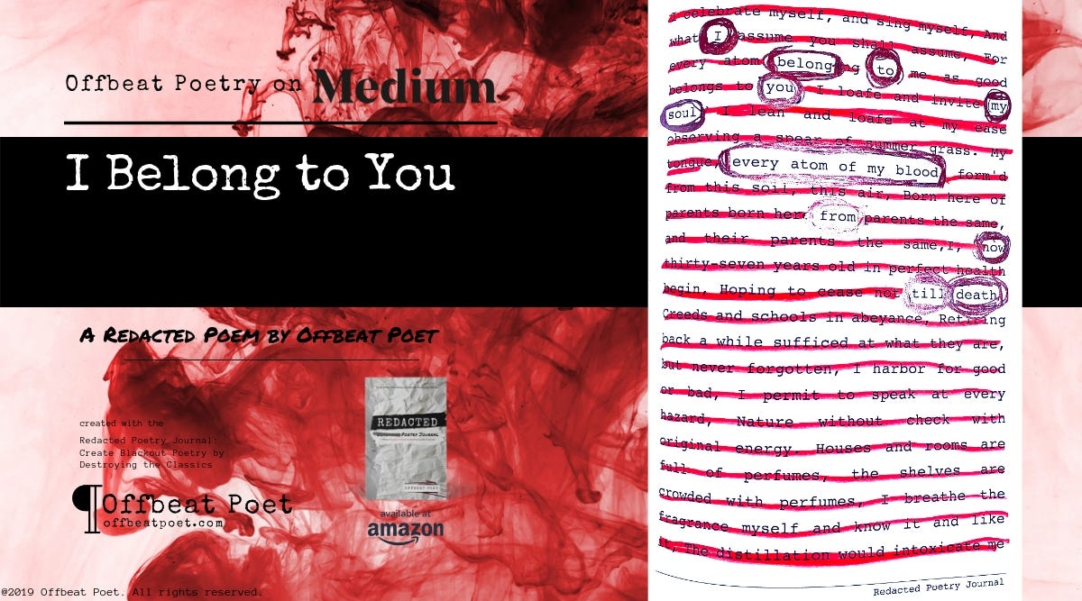 The History of Blackout Poetry. Redacting Words Since the 1700s | by ...