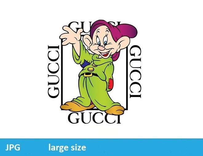 Gucci Elmer Fudd jpeg image Cartoon Digital File - Jniemerka - Medium
