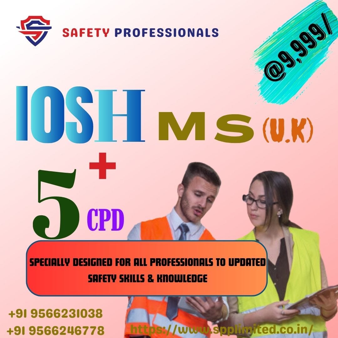 iosh course in chennai - jaya priya - Medium