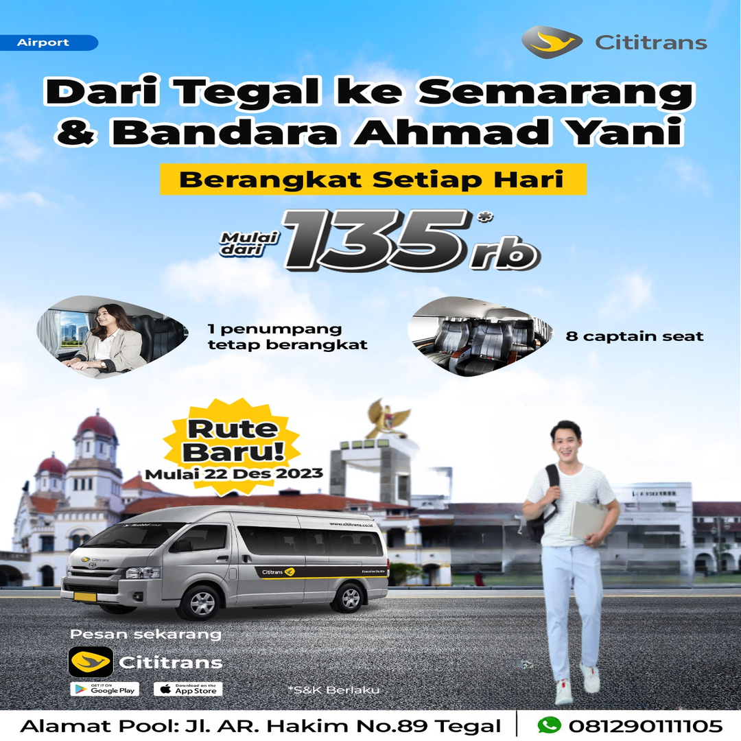 0812–9011–1105 WA, Cititrans Travel Semarang Tegal Lewat Tol | by ...