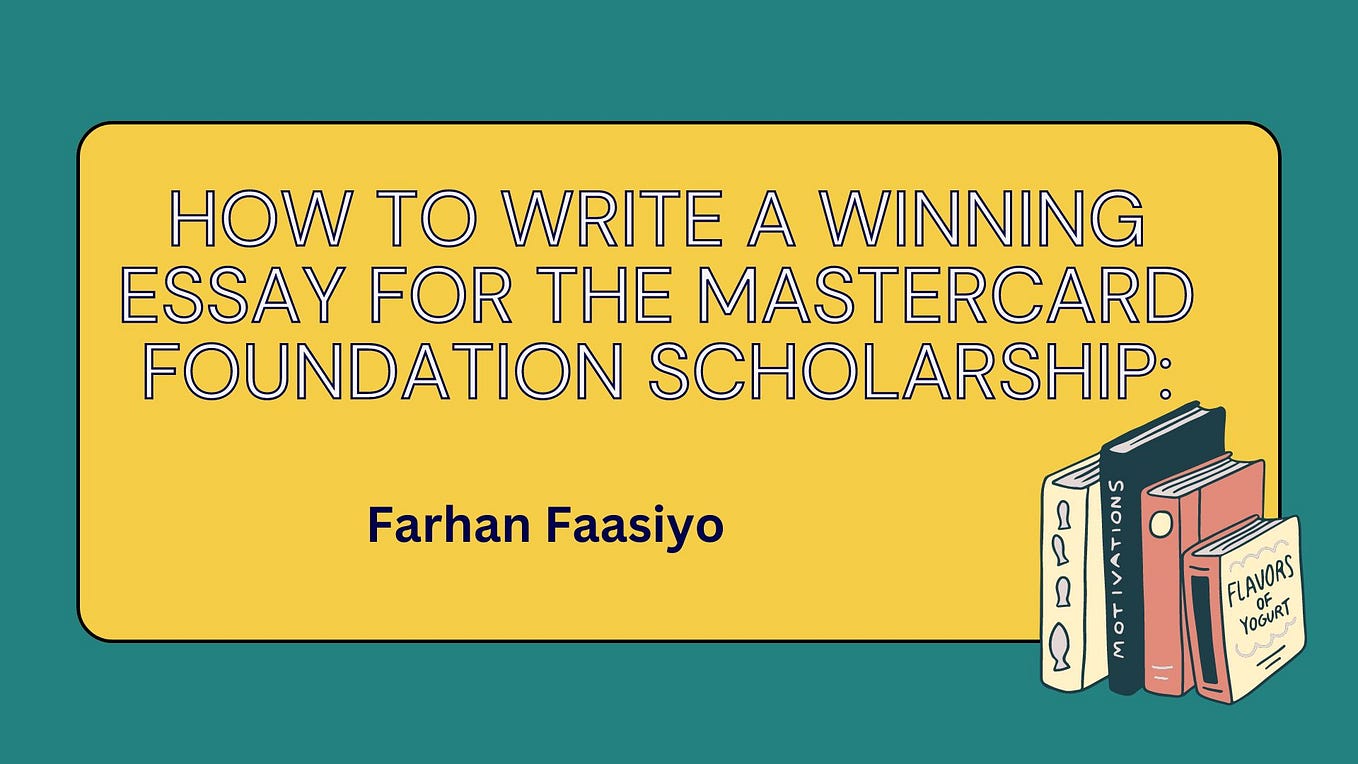 How to Write a Winning Scholarship Essay: Personal Insights | by Farhan ...