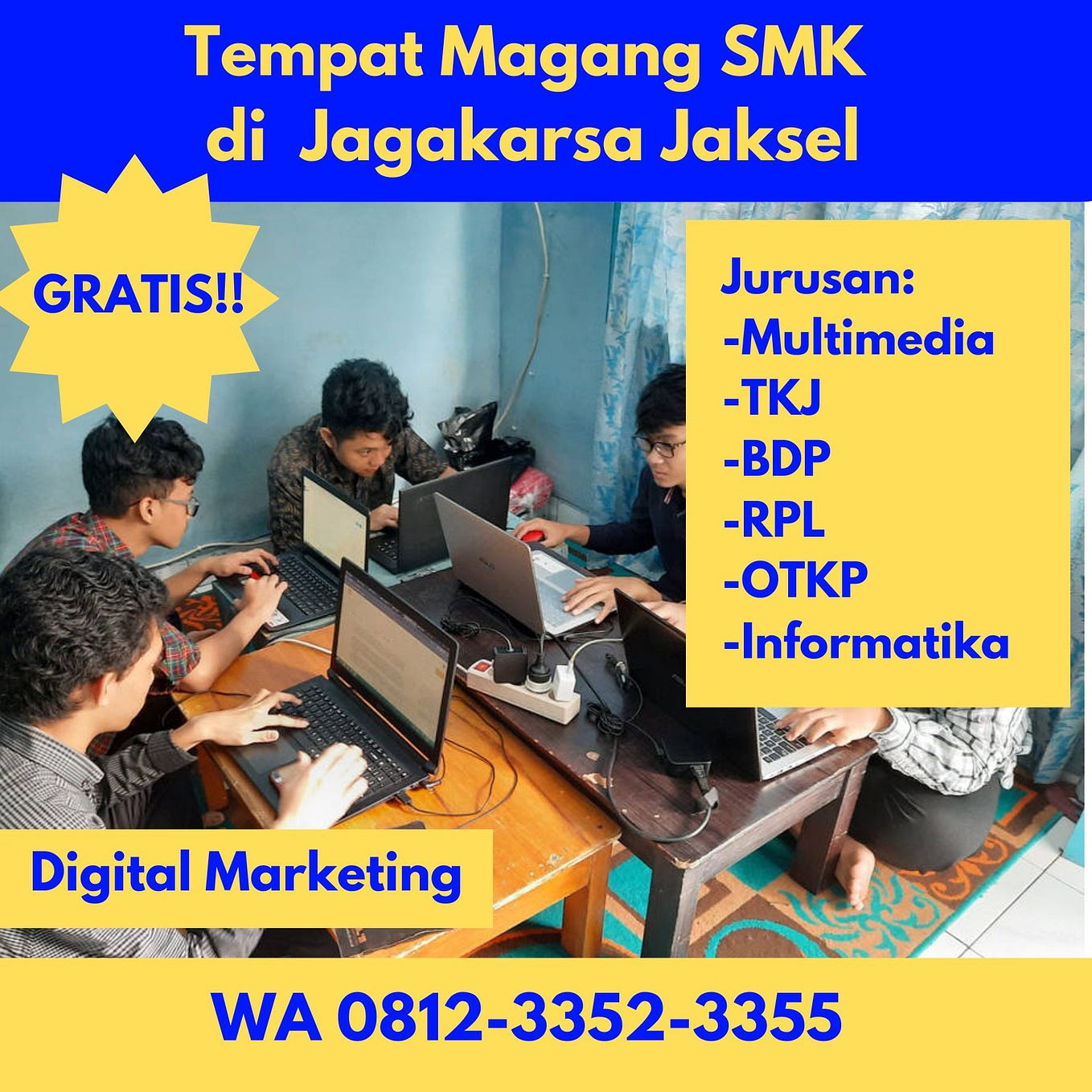 DI CIPEDAK, WA 0812–3352–3355 Magang Sekolah SMK Di Jagakarsa Jakarta ...