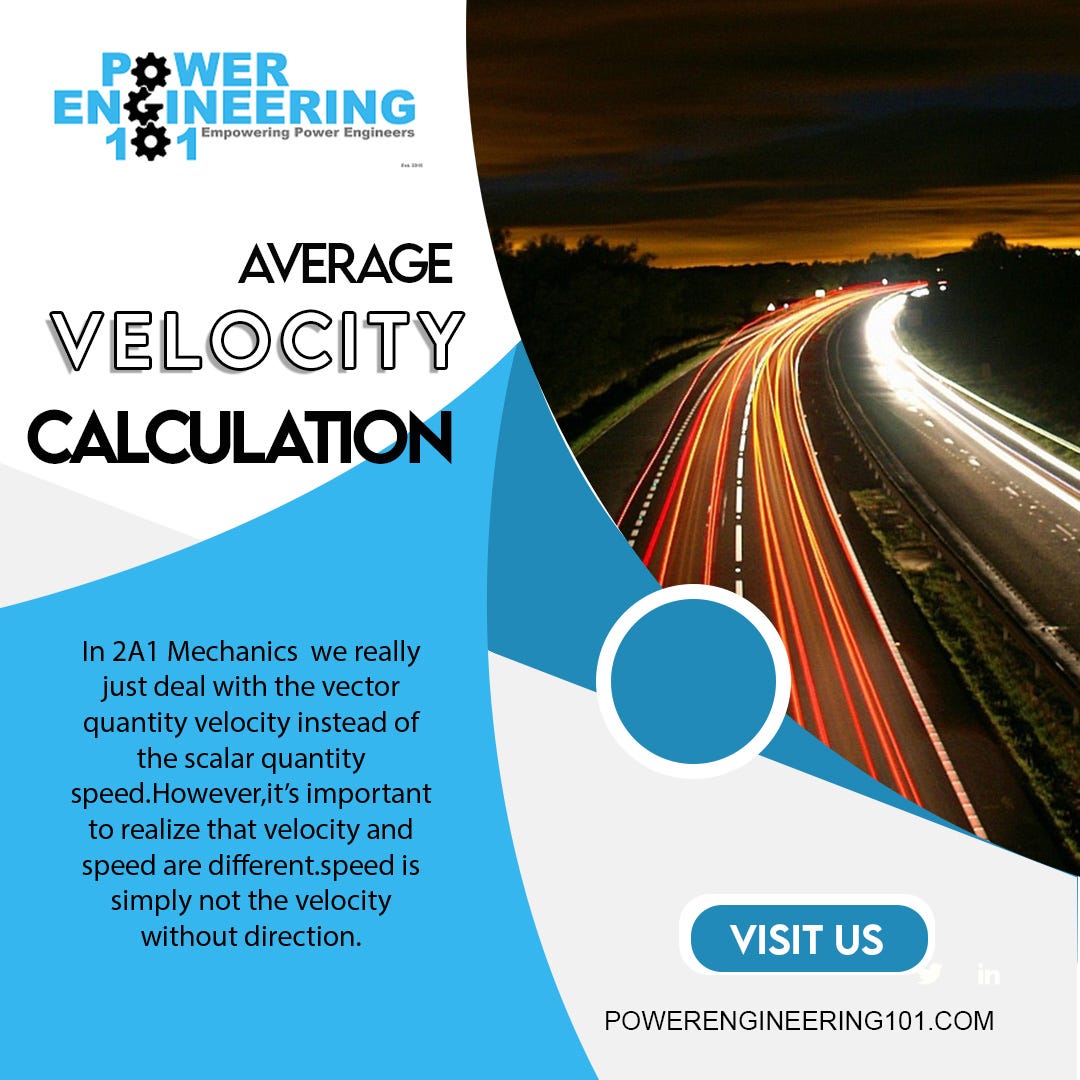 Deal with the Average Velocity Calculation - Power Engineering 101 Ltd ...