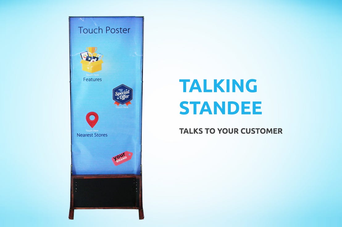 Talking Standee — talks to your customer | by WindowSquare | Medium