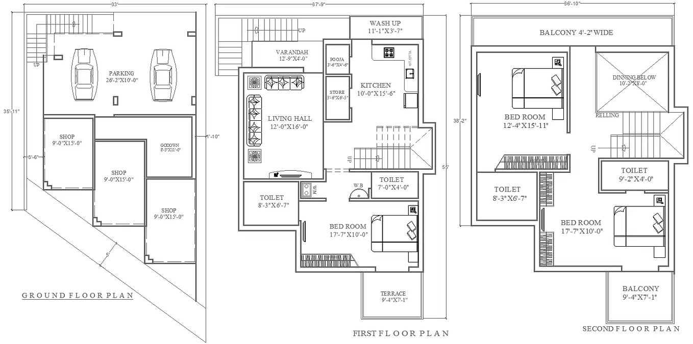 Ceiling and Electrical Floor Plan Layout Design AutoCAD DWG File ...