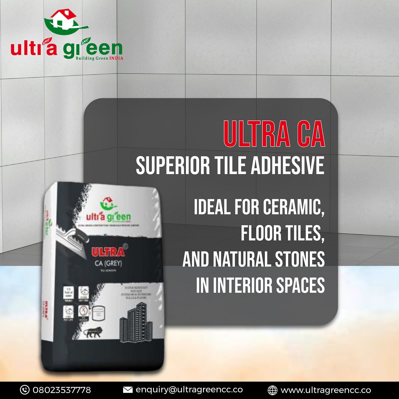 “Mastering Precision: Ultragreen’s Wall and Tile Adhesives in India ...