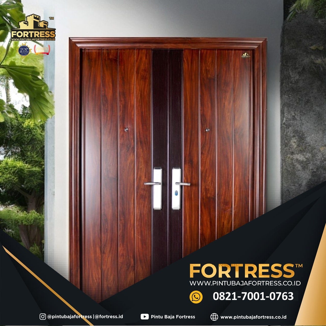 ESTETIK..!! WA 0821 7001 0763 (FORTRESS) Workshop Pintu Rumah Minimalis ...
