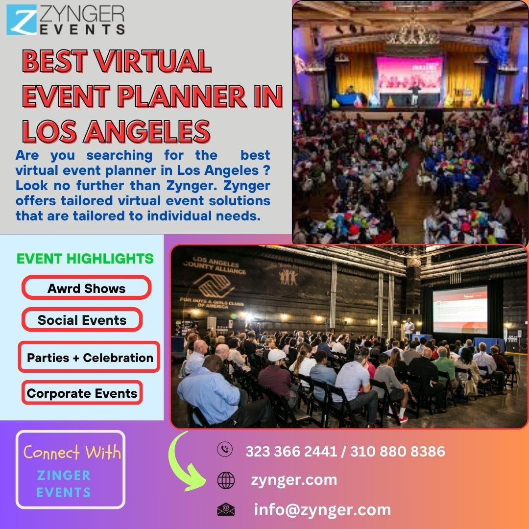 Best Virtual Event Planner in Los Angeles | Zynger - Zynger - Medium