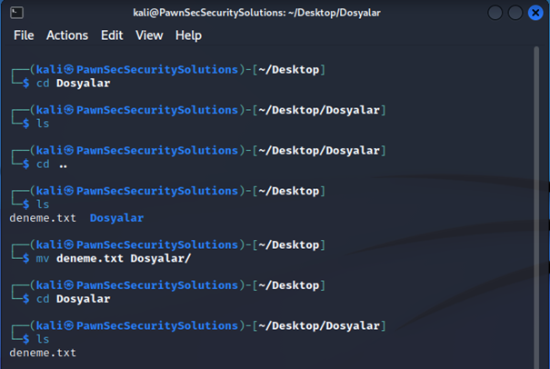 Kali Linux Shell Kullanımı ve Komutlar (Part 2) | by Yahya Cakici | Medium