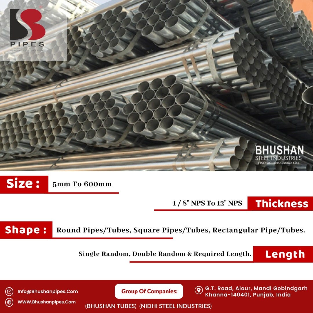 ERW Pipes Manufacture - Bhushan Pipes - Medium