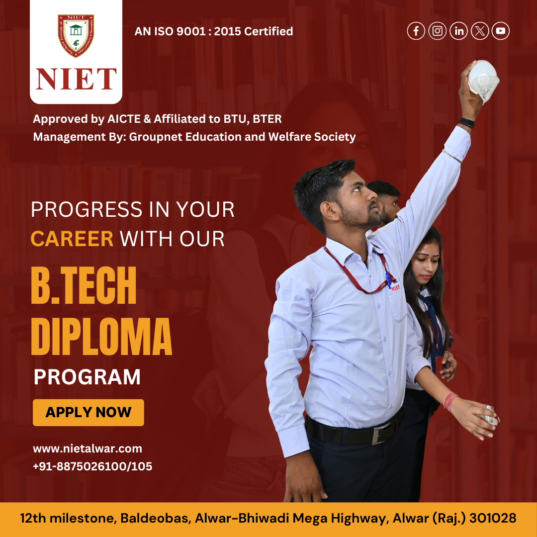 Top Engineering Courses at NIET Alwar, Alwar’s Best College - Niet - Medium