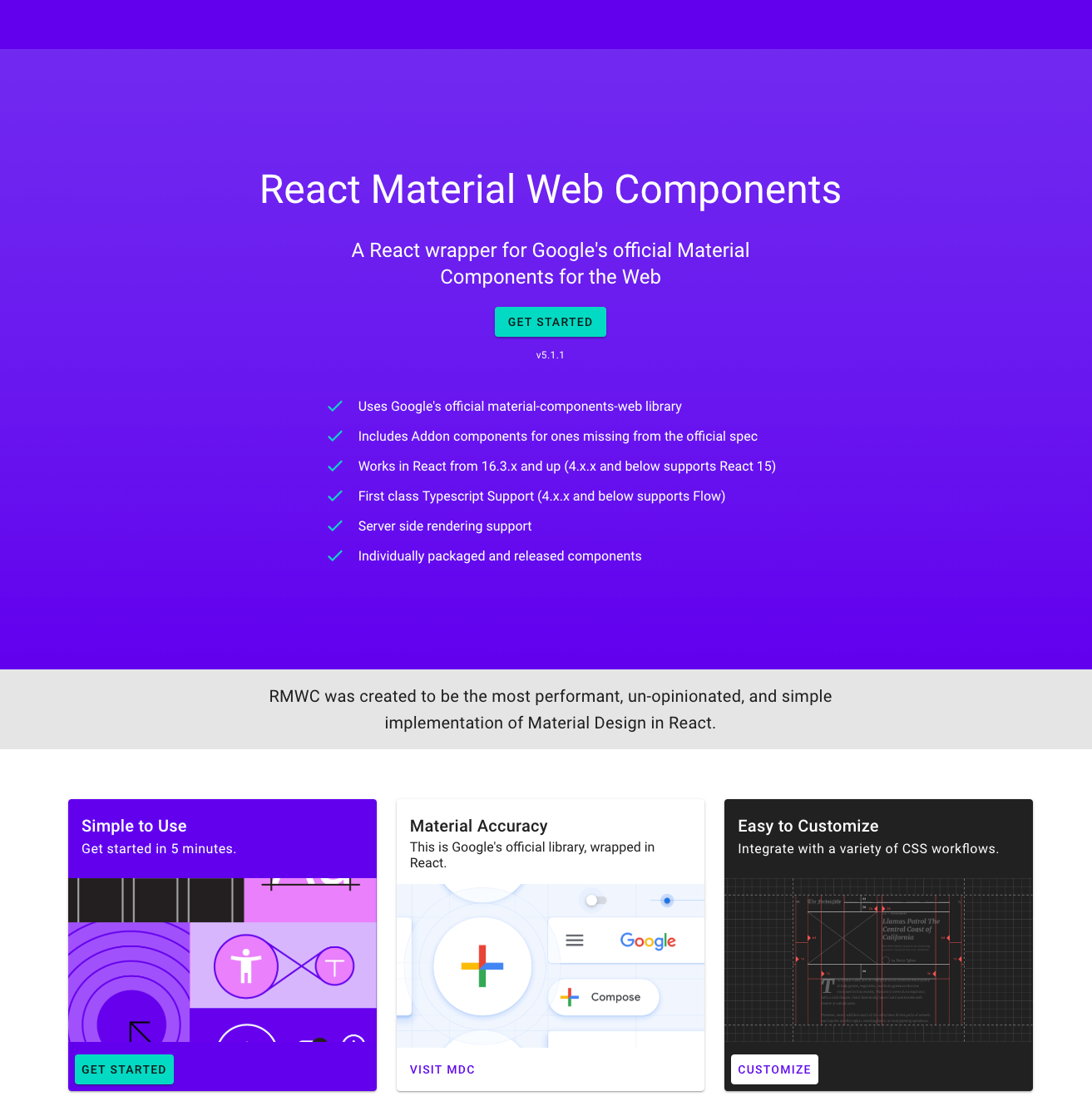 RMWC is a react wrapper around Google’s Official Material Design implementation. | by James ...