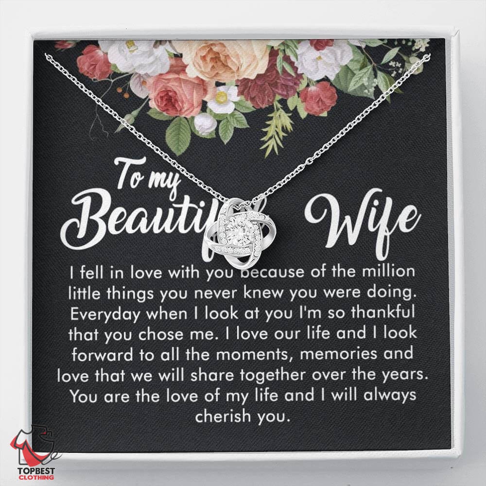 I Choose You Anniversary Gift For Wife From Husband Interlocking Hearts Necklace | by Helen Diaz ...