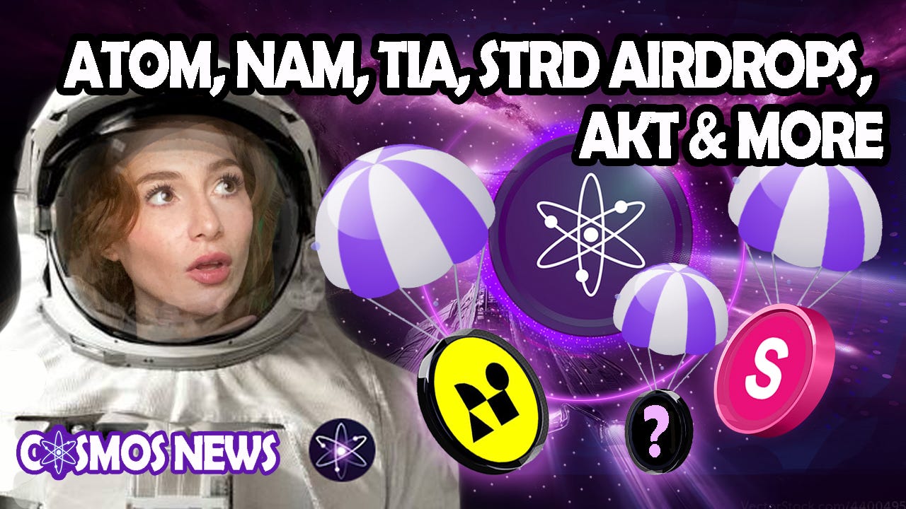 COSMOS NEWS: NEUTRON launch & AIRDROP, ATOM/FLIX stream on Osmosis, SYGNUM bank adds ATOM & MORE ...