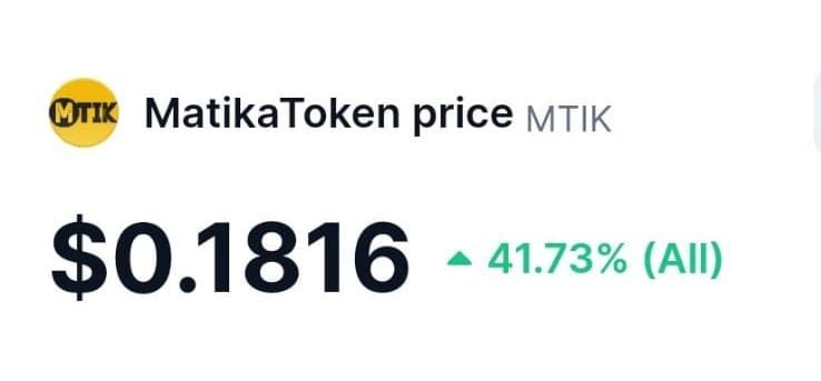 Matika Token (MTIK) White Paper Released Successfully White Paper Link ...
