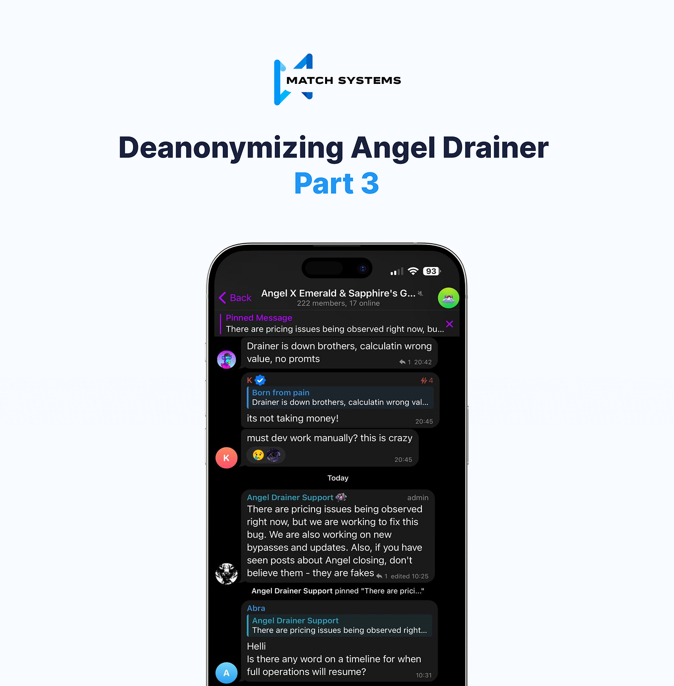 🚨 Deanonymization of Angel Drainer Members! 🚨 - Match Systems - Medium