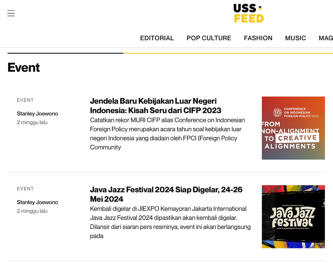 REVIEW WEB USS-FEED MINGGU KE 4. REVIEW KEAKTIFAN WEBSITE USS-FEEDS ...