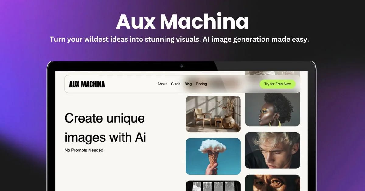 Create stunning visuals in seconds with Aux Machina — Effortless AI photo generation | by ...