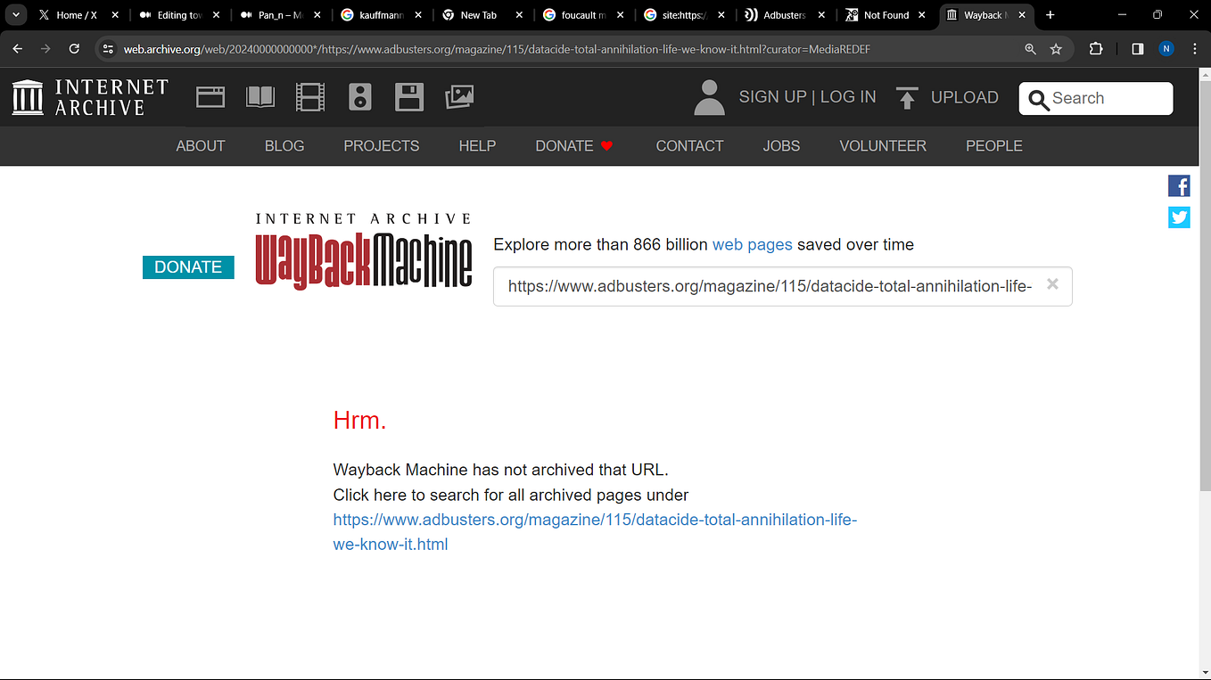 a link to my article, still under construction, called “towards an anthropology of the psych ...