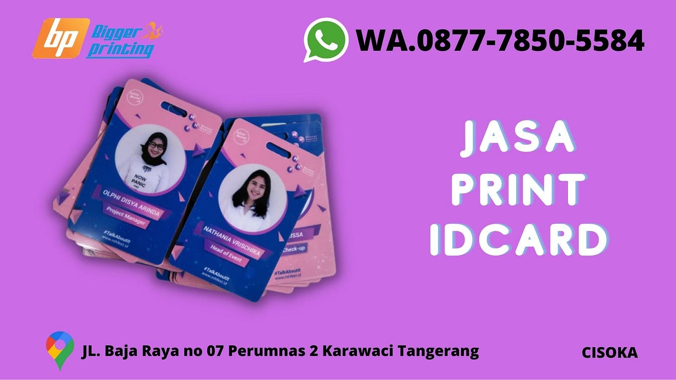 BEST QUALITY, wa./call 0877-7850-5584, Jasa Print Id Card di Balaraja Kab. Tangerang Klik https ...