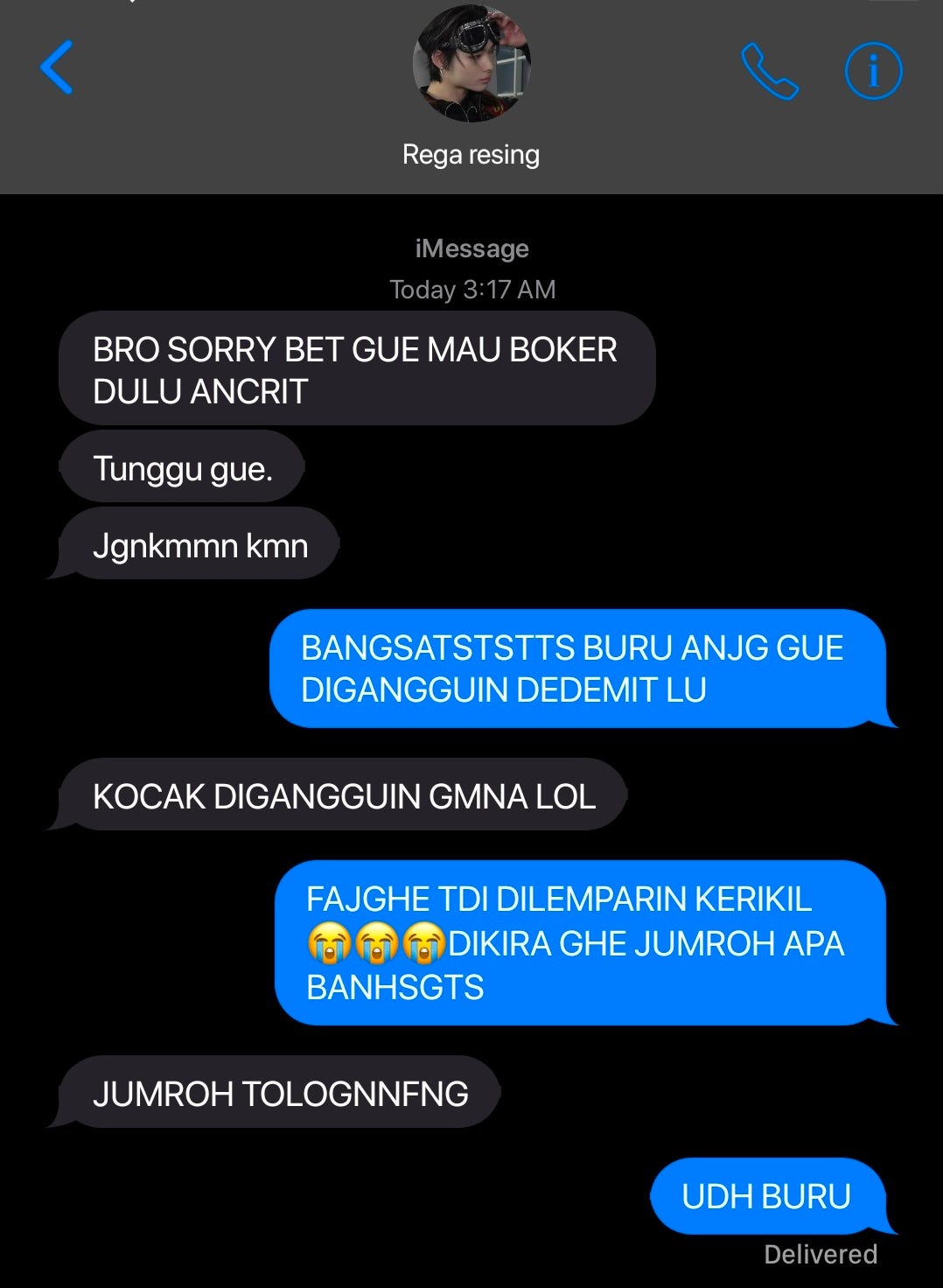 BU KYAN PARAH BGT KONTOL - Senja - Medium