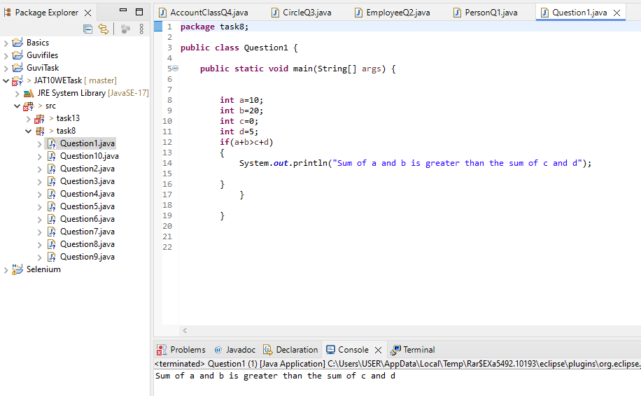 Task 13 — Java Exceptions And Error Handling | by Divyabharathi | Medium