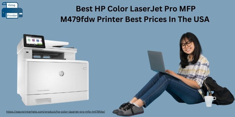HP Color LaserJet Pro MFP M479fdw Printer, For Business ...