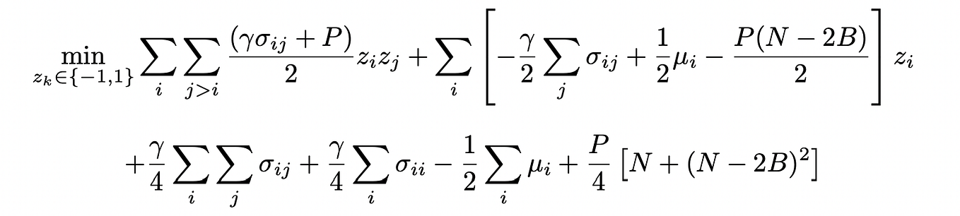 Portfolio optimization with variational quantum eigensolver (VQE)-(1) | by Chi-Chun Chen | Medium