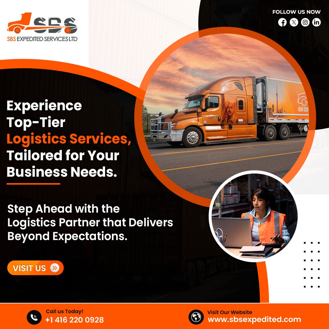 Reliable Transportation Services in Canada: A Guide to SBS Expedited | by Jenney Watson | Jul ...