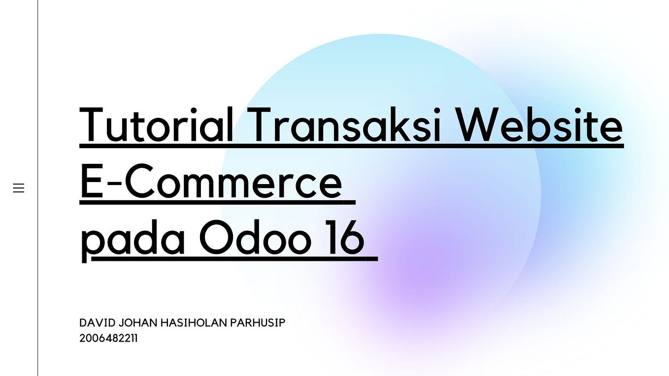 Tutorial Membuat Custom Modul pada Odoo 16 | by David Johan Hasiholan ...
