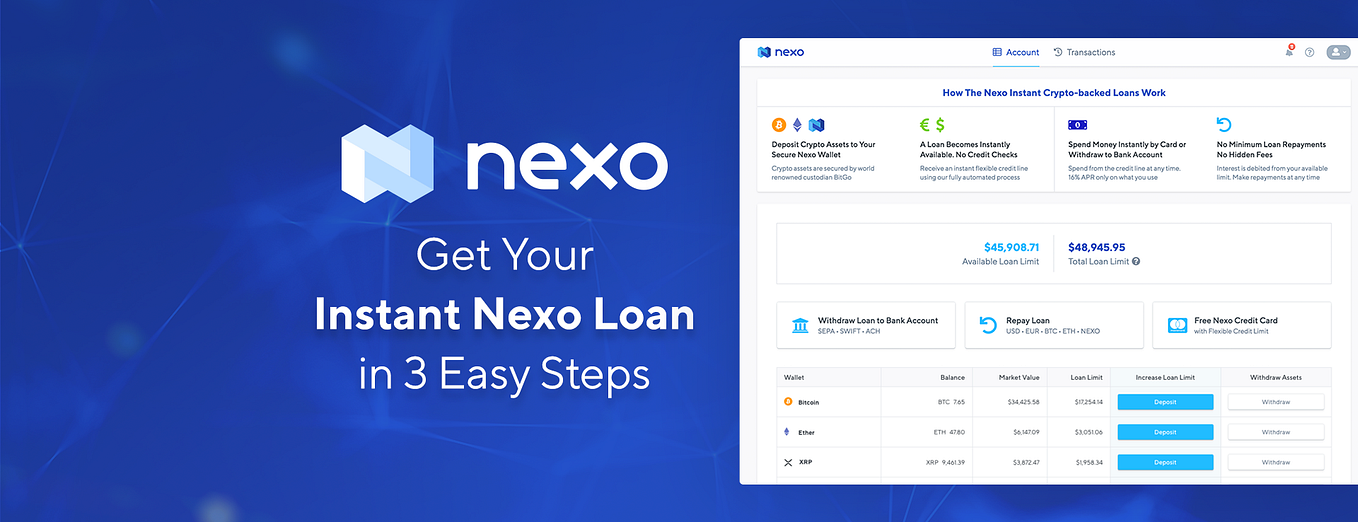 Nexo Launches Platform for the World’s First Instant Crypto-backed ...