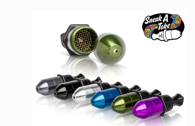 Brass Sneak A Toke with Rubber Mouthpiece | by Take A Smoke | Medium