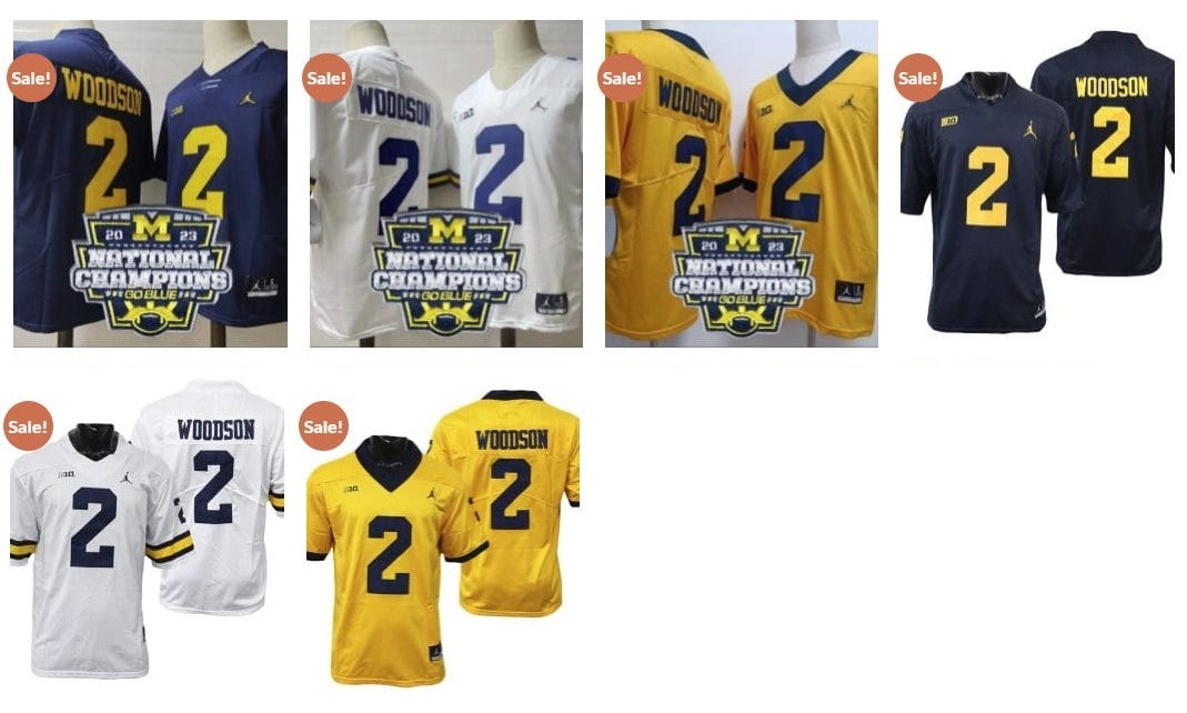 Where to Find Authentic Charles Woodson Michigan Jerseys | by ...