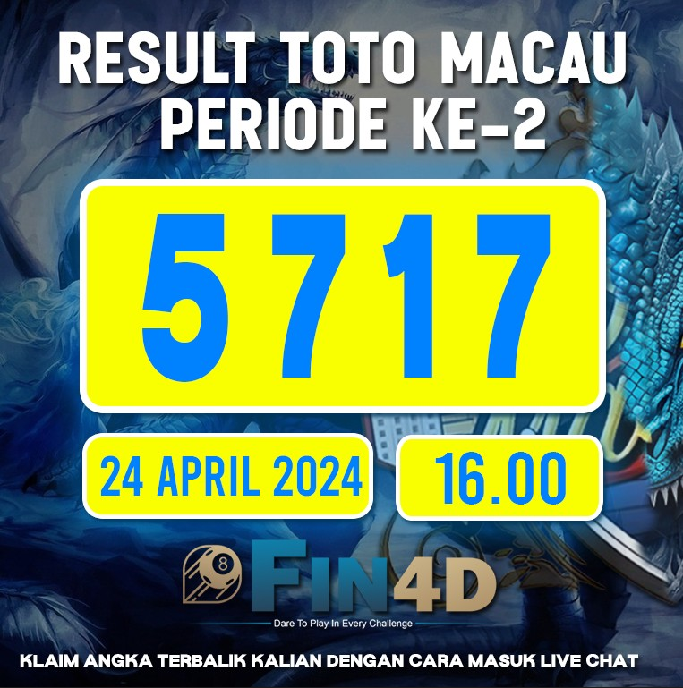 TOTO MACAU 4D PERIODE 2 TANGGAL : 27 MEI 2024 SAH DI ANGKA 2 9 2 7 data ...