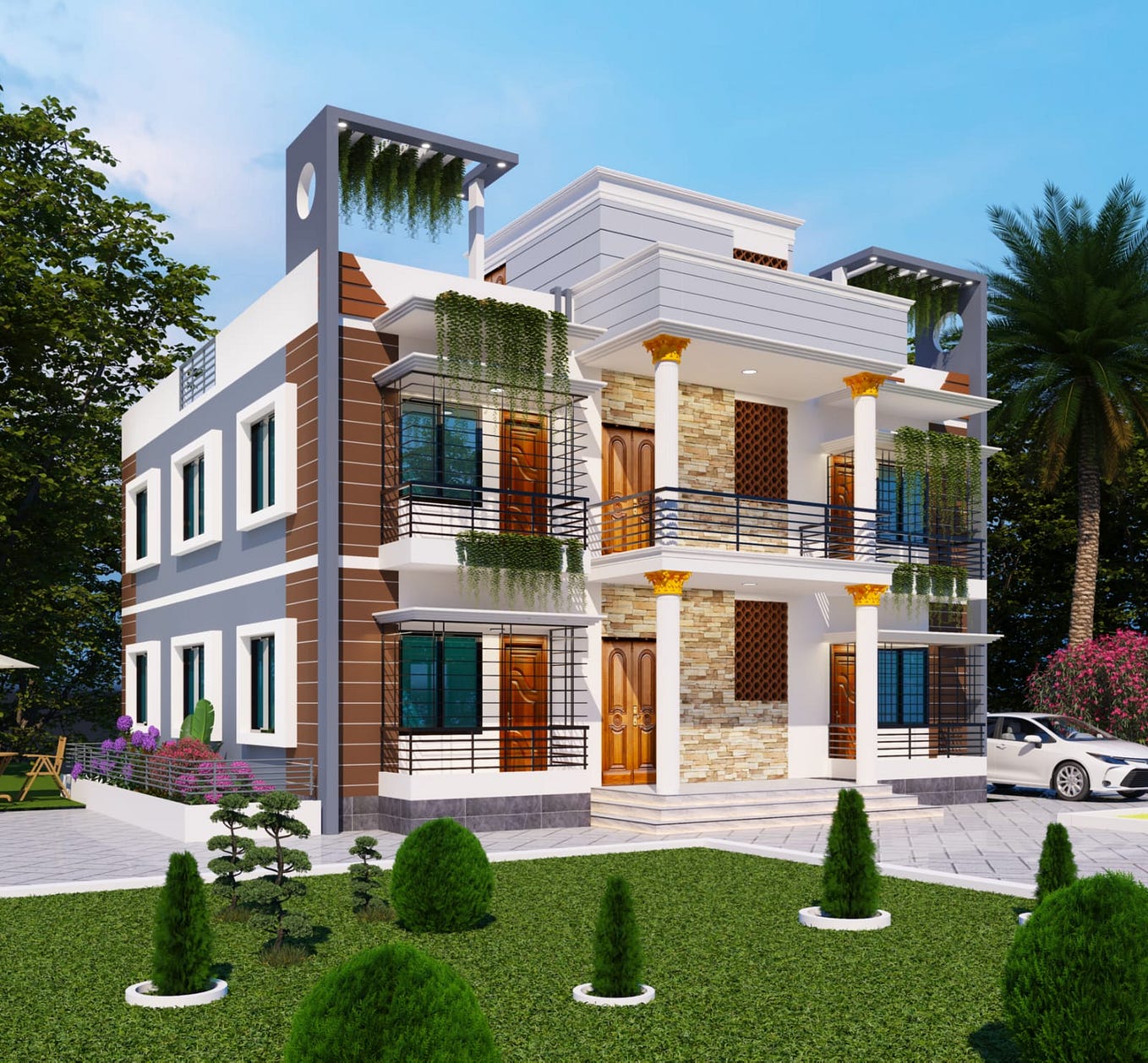 Duplex House Design Ideas for Small Plots in Bangladesh | by Kazi ...